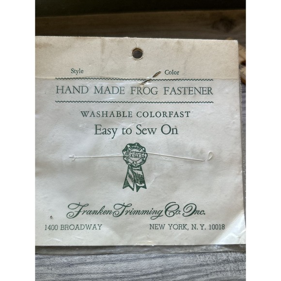 Franken Trimming Co | Art | Metallic Gold Frog Closure Knot Fastener 3 ...